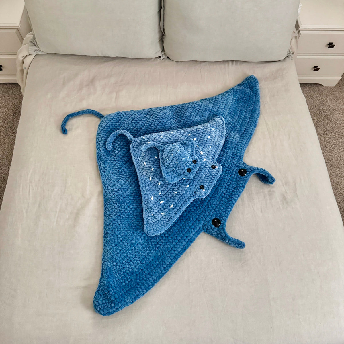 3-Pattern Pack: Manta, Mega and Mini Ray Pattern Set - No Sew ...