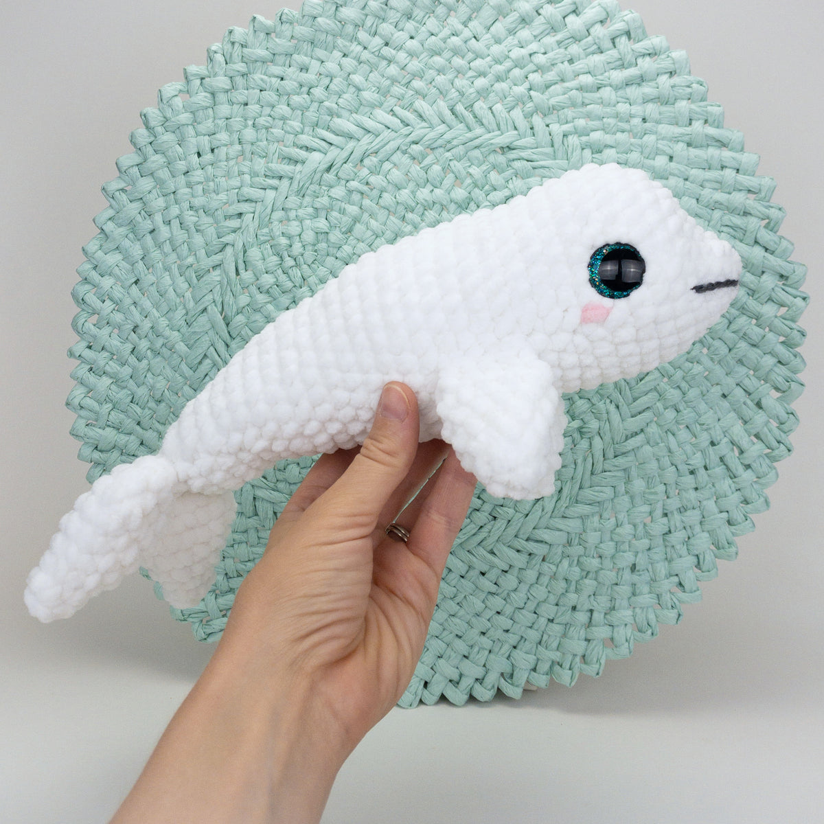 Plush Belinda the Beluga Whale – Theresas Crochet Shop