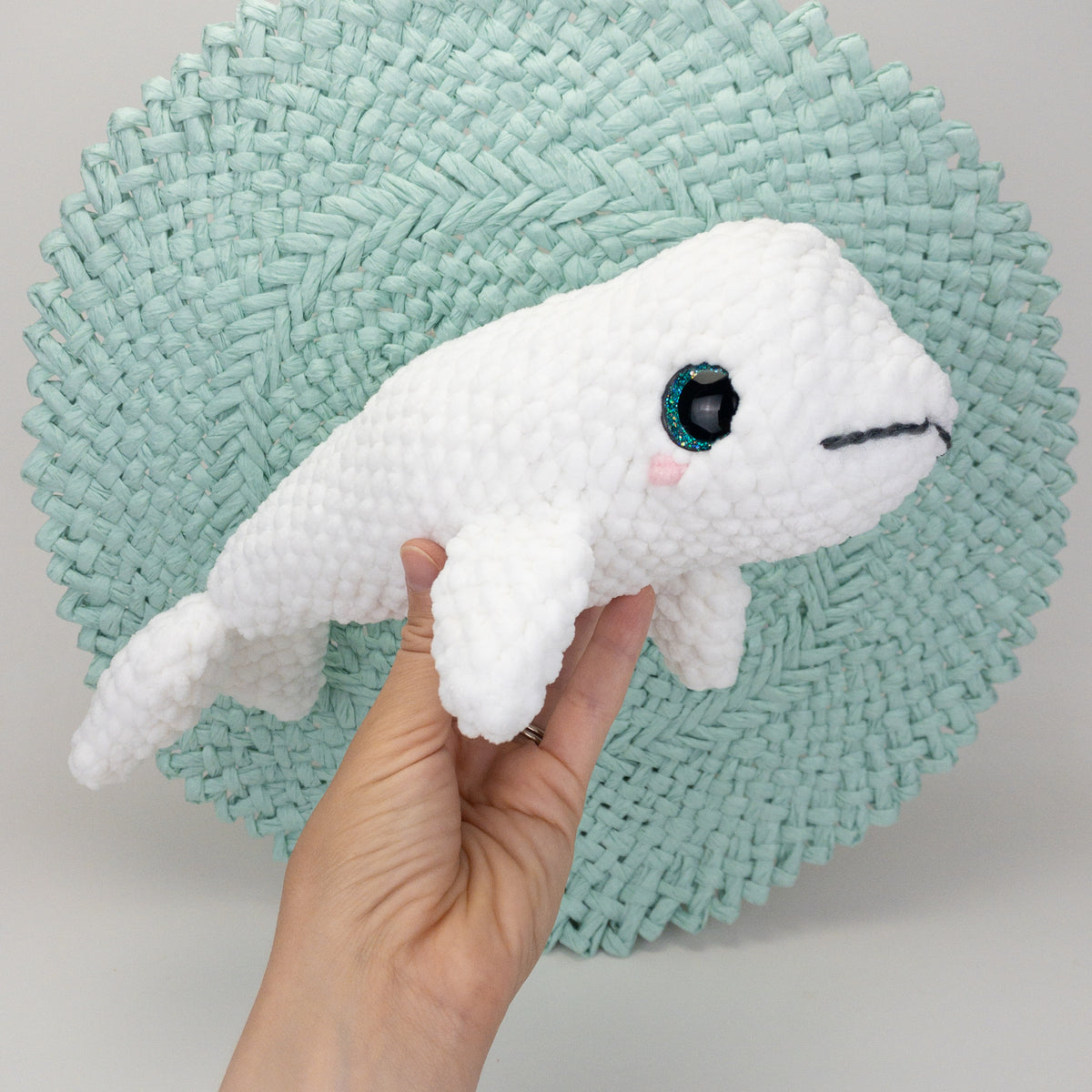 Plush Belinda the Beluga Whale – Theresas Crochet Shop
